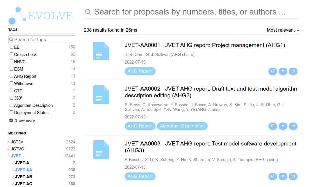 Evolve Proposal Search Engine | SJTU Media Lab